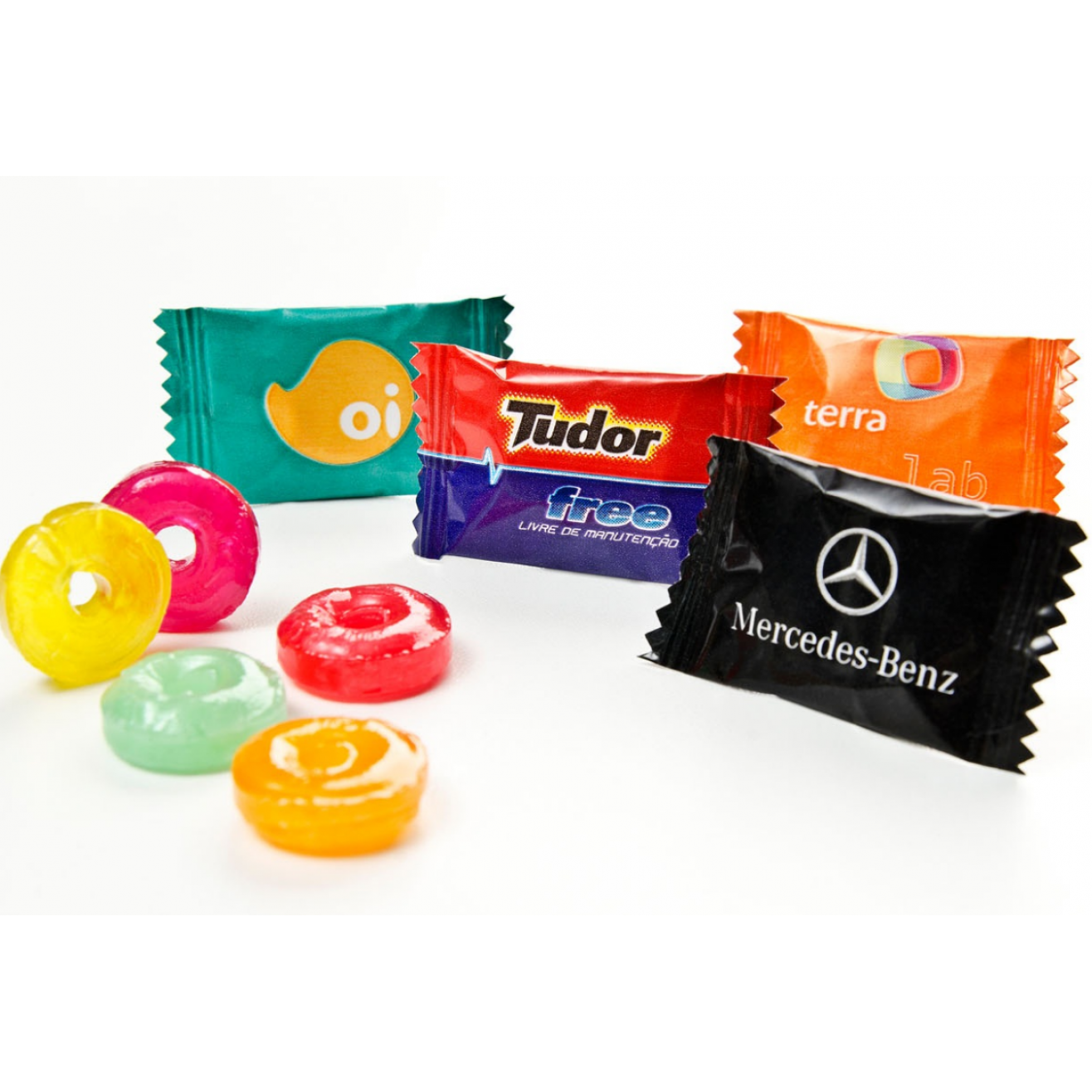 Balas zero açucar Personalizadas - Balas brinde promocional